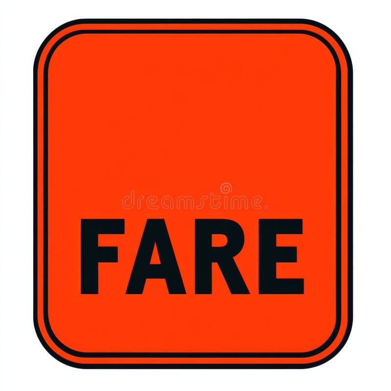 A Simple Graphic Style is Used on the Ticket To Represent Fare ...