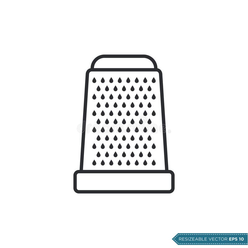 Simple Grater Icon Vector Template Illustration Design Stock Vector ...
