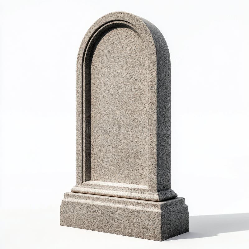 Simple Gray Gravestone Designed for Memorials, Showcasing an Elegant ...