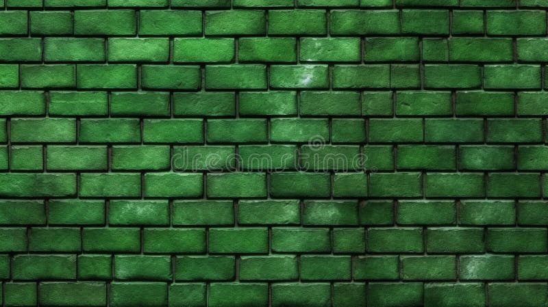 Background with a Minimalist Green Brick Texture Stock Illustration ...