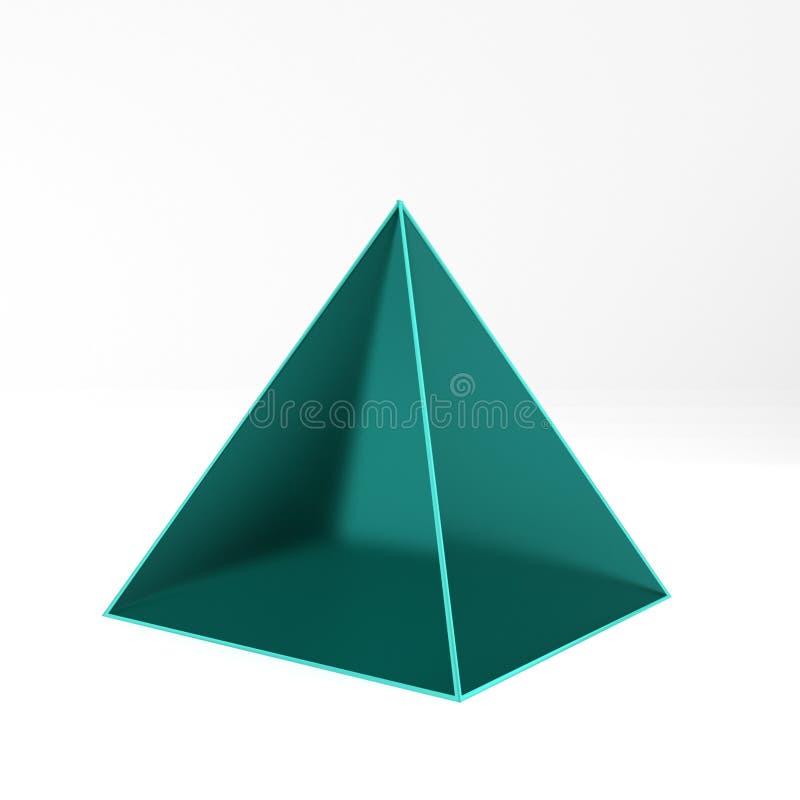Simple Geometric Objects, 3d Render, 3d Illustration Stock Illustration ...