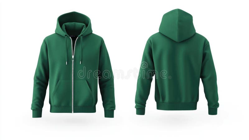 A Simple Green Hoodie on a Clean White Background Stock Photo - Image ...