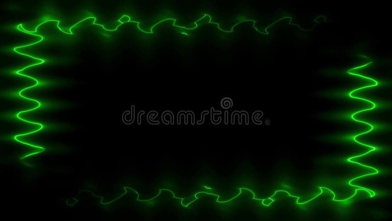 Green Neon Border stock footage. Video of style, light - 335534058