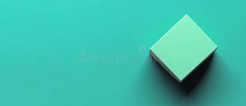 A Simple Green Office Setup with a Mid-sized Green Note on a Desk ...