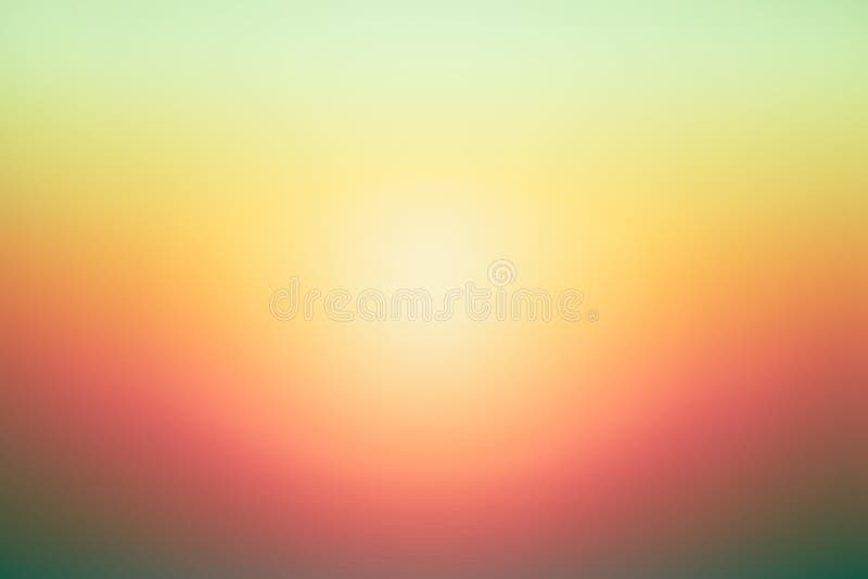 Simple Green Orange Sunset Blured Gradient Background for Summer Design ...