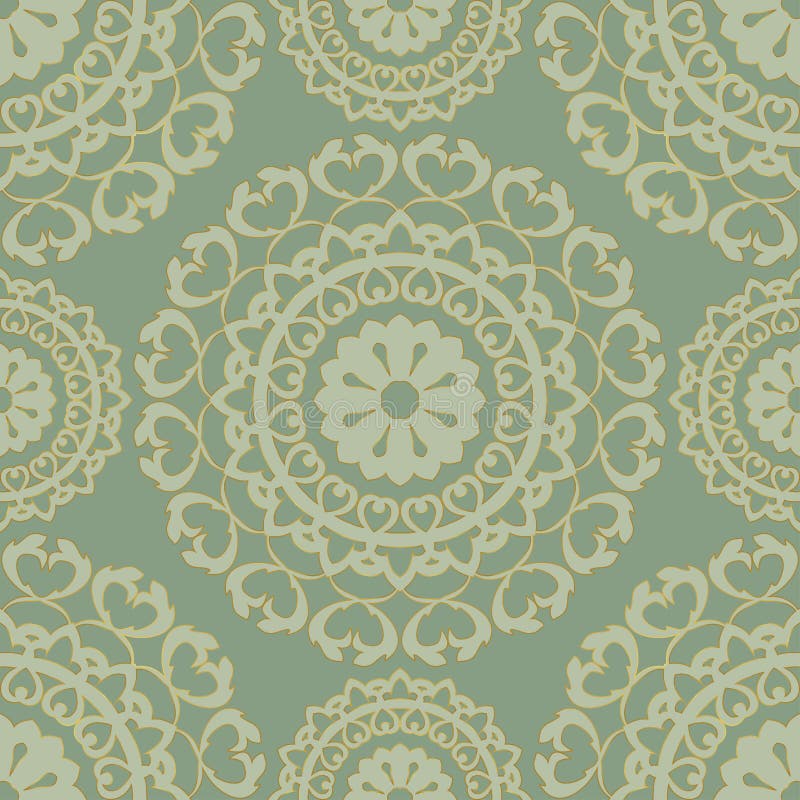 Green Ornament Pattern, Songket Seamless, Luxury Old Fashion Ready for ...