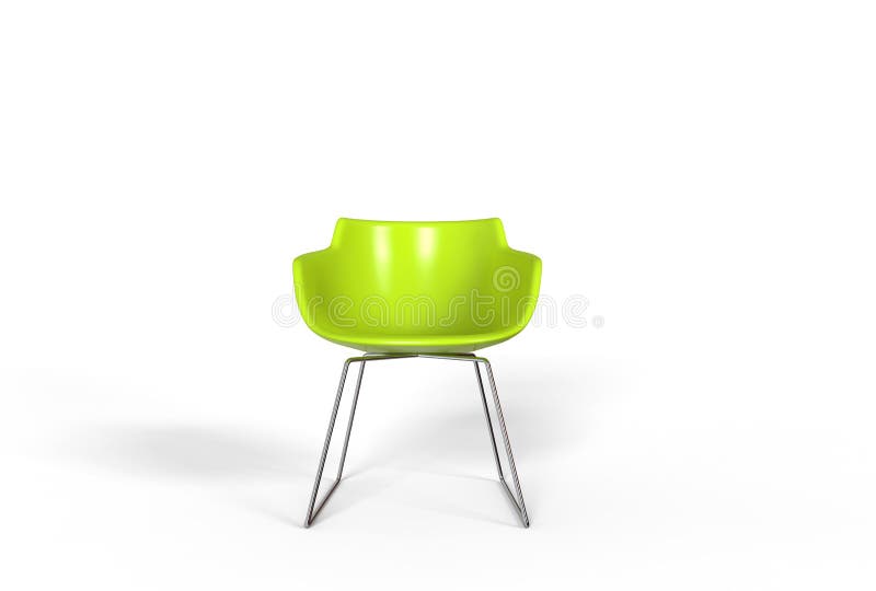 Simple green plastic chair stock image. Image of armchair - 42659401