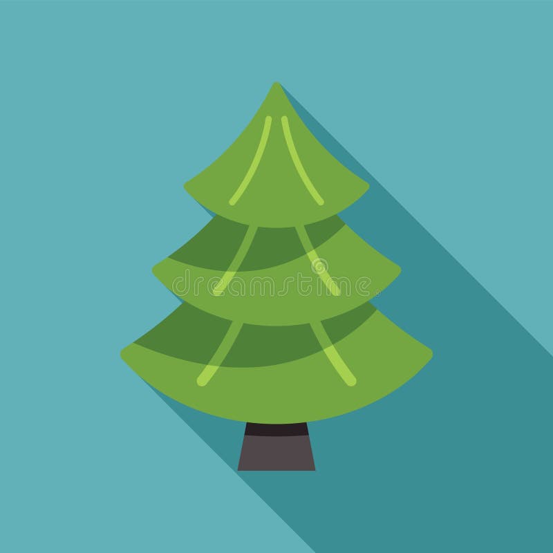 Simple Green Stylized Christmas Tree Casting Long Shadow Stock ... Simple Green Stylized Christmas Tree Casting Long Shadow Stock ...