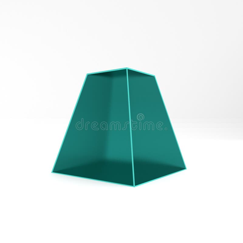 Simple Geometric Objects, 3d Render, 3d Illustration Stock Illustration ...