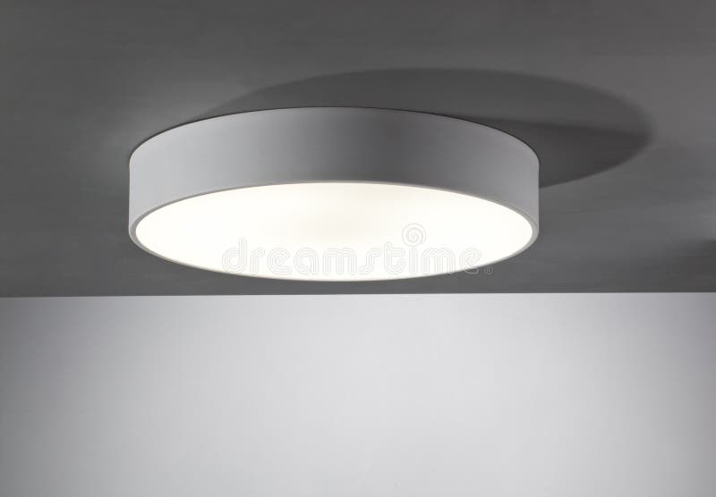 Simple Chandelier Bottom View with Green Ceiling Stock Image - Image of ...