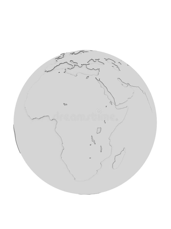 Simple Grey Globe Picture. Image: 2008210