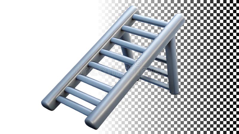 Simple Grey Ladder Icon, Climbing Tool Steps, Progress and Ascent ...