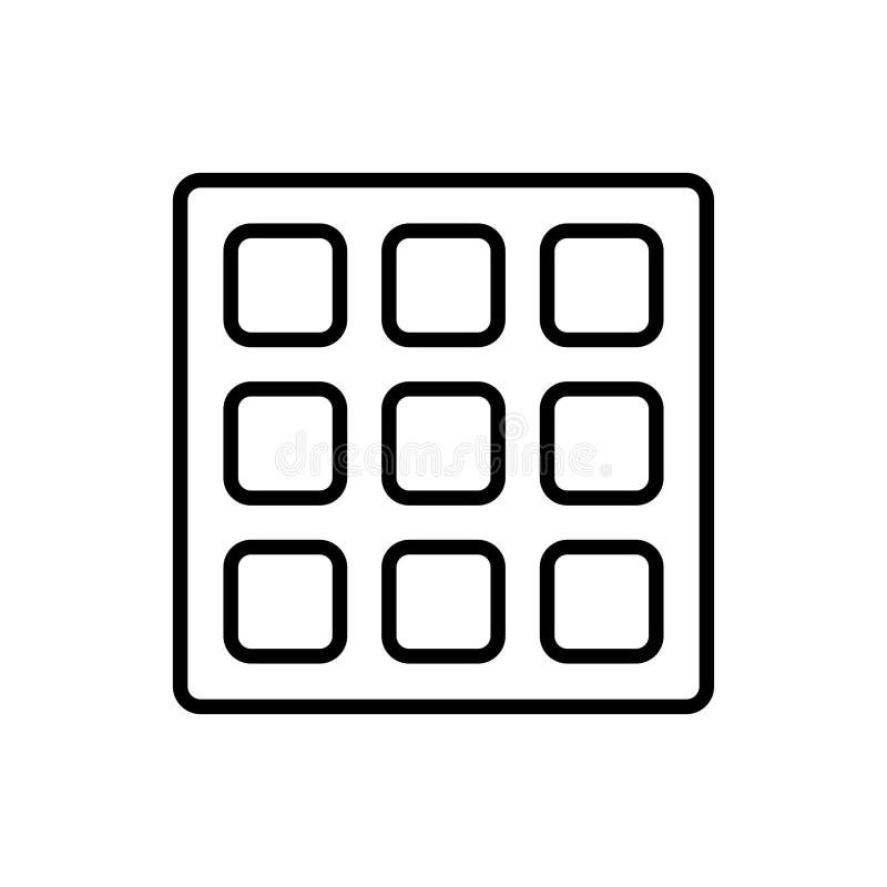 Simple Grid Design with Nine Equal Sections for Layout and Organization ...