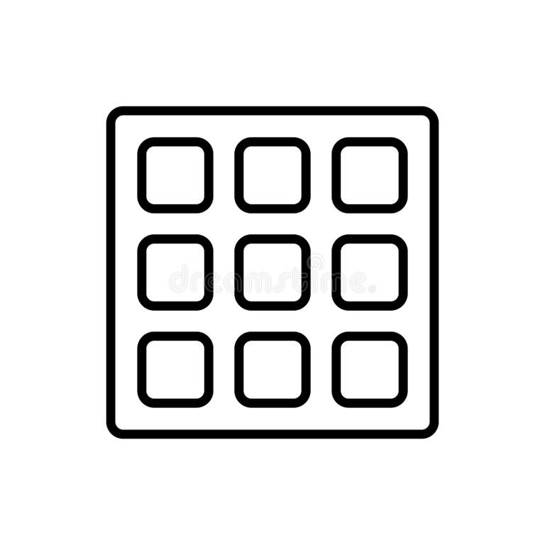 Simple Grid Design with Nine Equal Sections for Layout and Organization ...