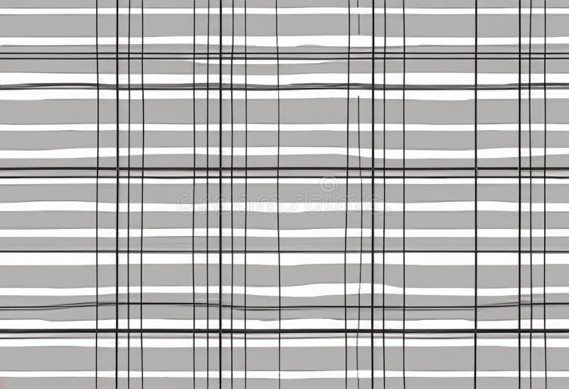 Collection of Simple Grid With Stripes. Square Doodle On White ...