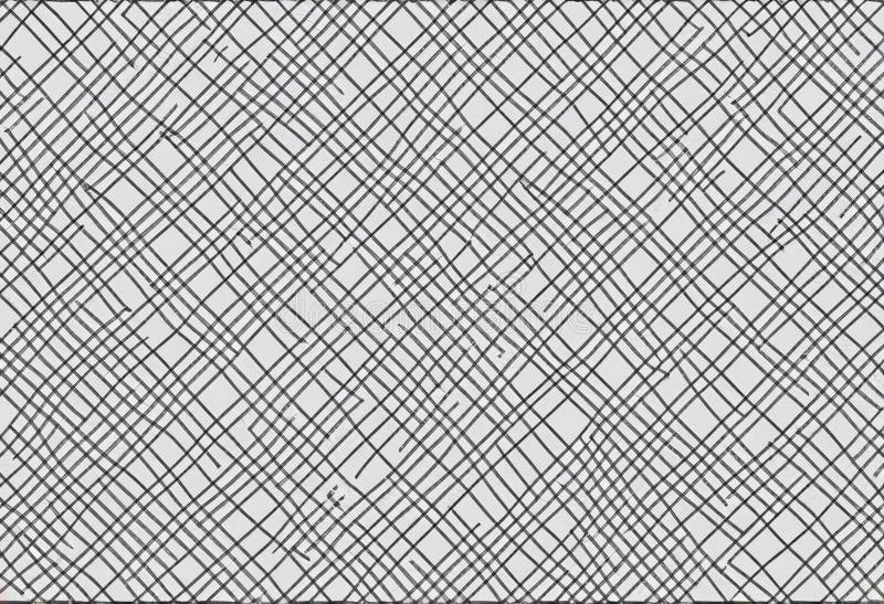 Collection of Simple Grid With Stripes. Square Doodle On White ...