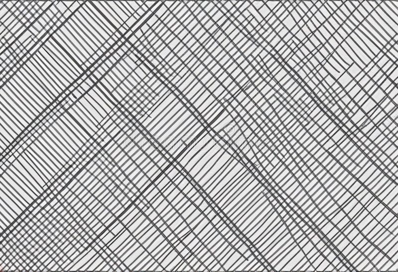 Collection of Simple Grid With Stripes. Square Doodle On White ...