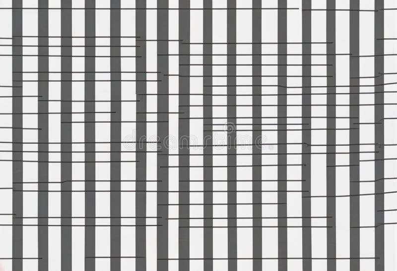Simple Grid with Stripes. Square Doodle on White Background Stock ...