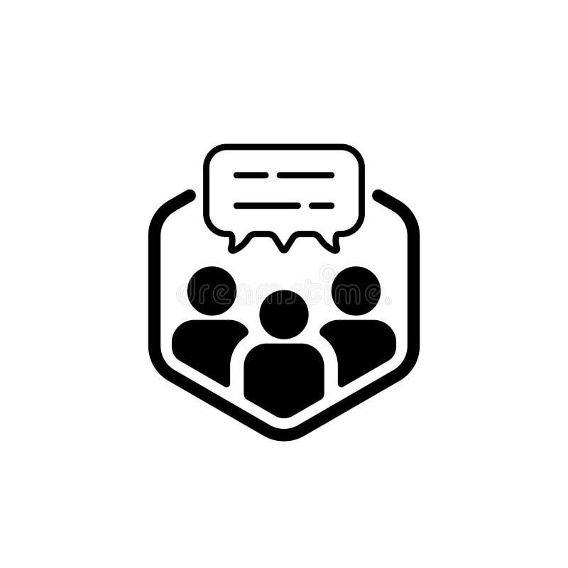 Simple Group Chat Logo Like Communication Stock Vector - Illustration ...