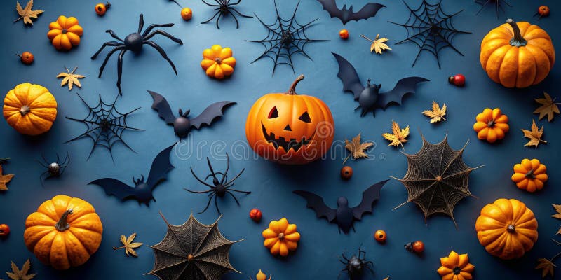 Simple Halloween Shapes for Coloring Spiders Bats and JackoLanterns on ...