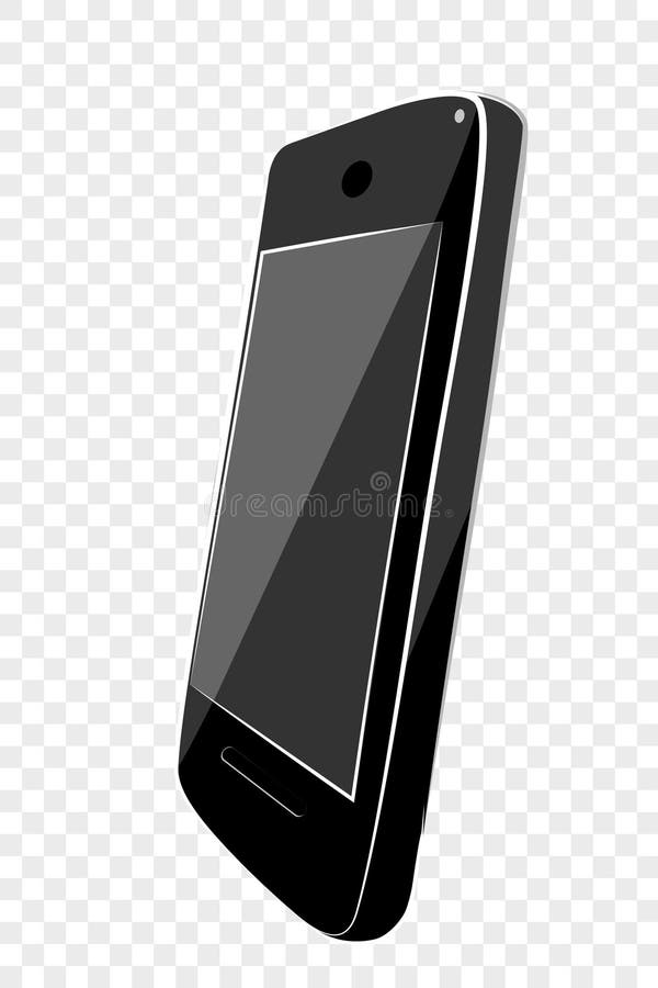 Simple Hand Draw Sketch Flat Color Shining Vector Black Smartphone, at ...