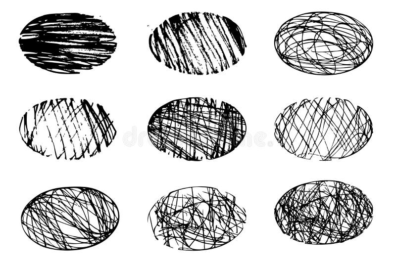 Simple Hand Draw Vector Sketch Oval Frame Scribble, Set 9 Stock Vector ... Simple Hand Draw Vector Sketch Oval Frame Scribble, Set 9 Stock Vector ...