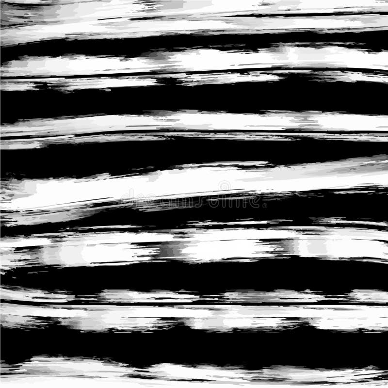 Simple Hand Drawn Black and White Pattern with Stripes Stock ...