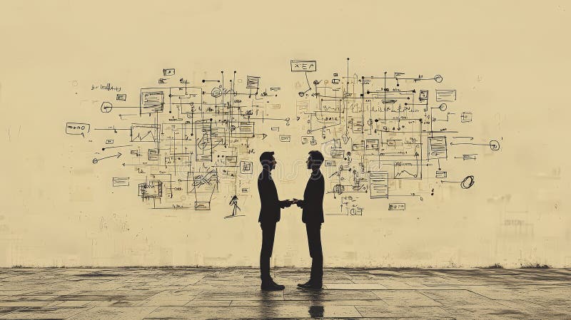 A Simple, Hand-drawn Diagram Illustrating the Communication Process ...