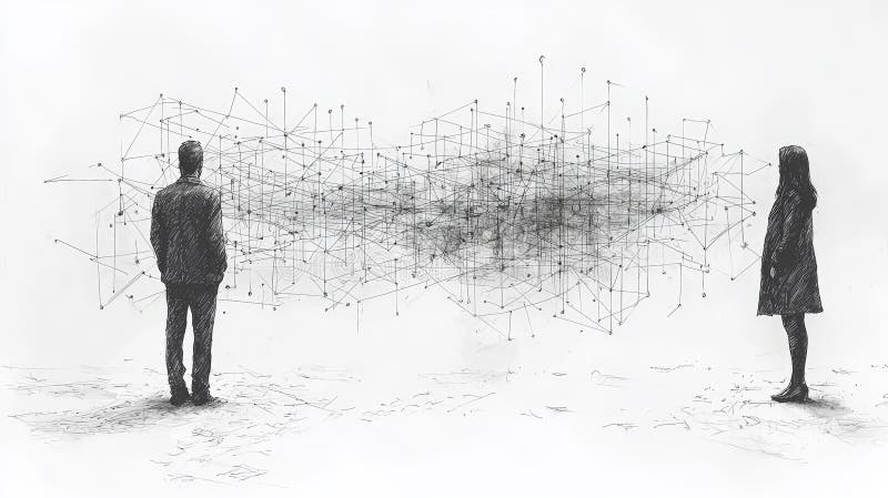 A Simple, Hand-drawn Diagram Illustrating the Communication Process ...