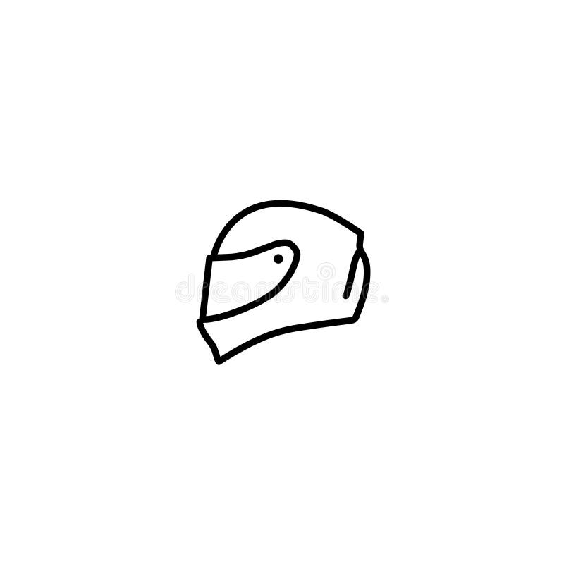 Simple Hand Drawn Helmet Vector Illustration Stock Vector ...