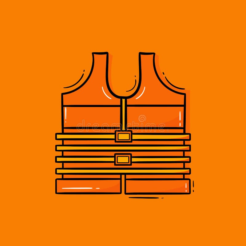 Orange Life Jacket Stock Illustrations – 764 Orange Life Jacket Stock ...
