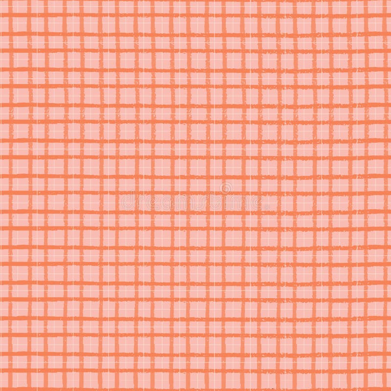 Simple Hand Drawn Lines Plaid Background Pattern. Stock Vector ...