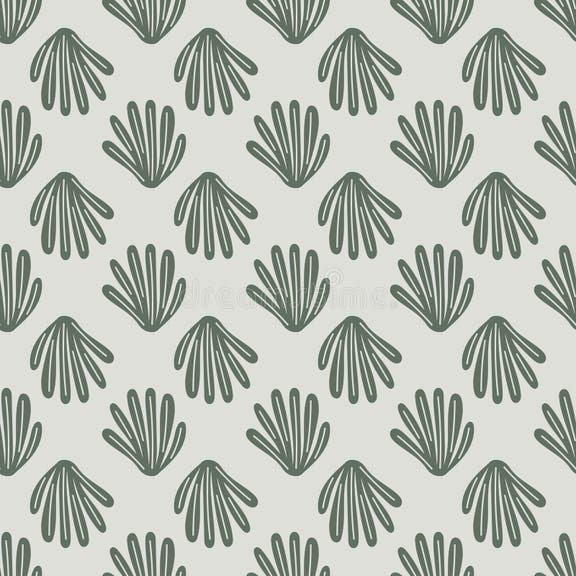 Simple Hand-drawn Shell Repeat Pattern in Vector Format Stock Vector ...