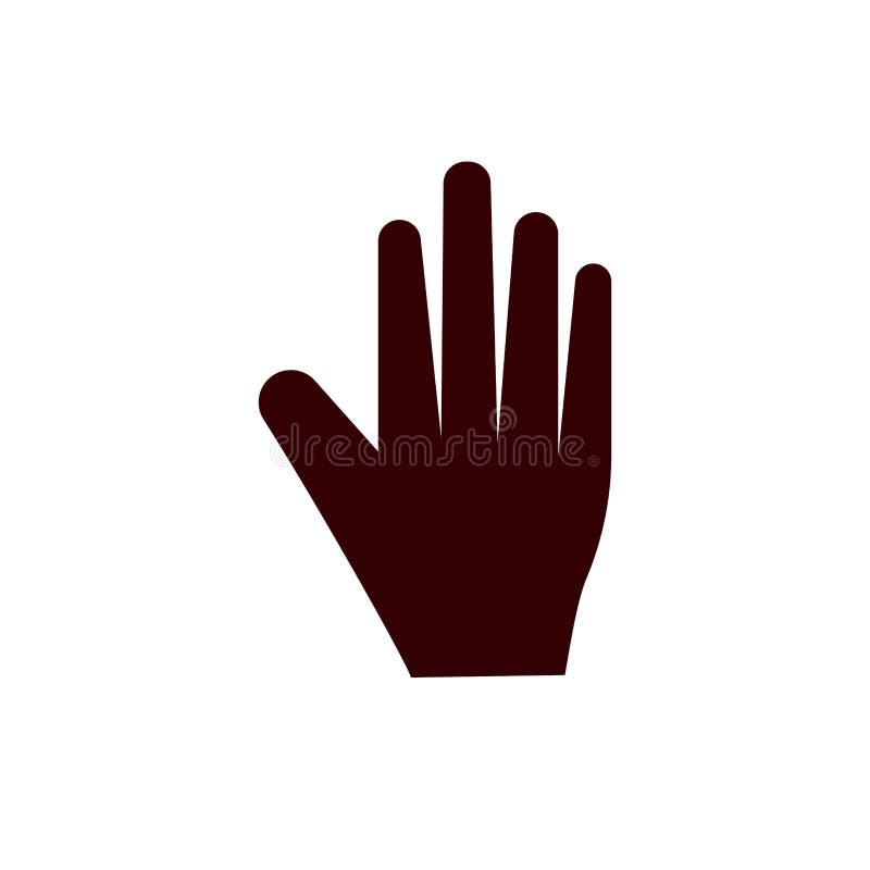 Simple Hand Logo Vector Template Stock Illustration - Illustration of ...