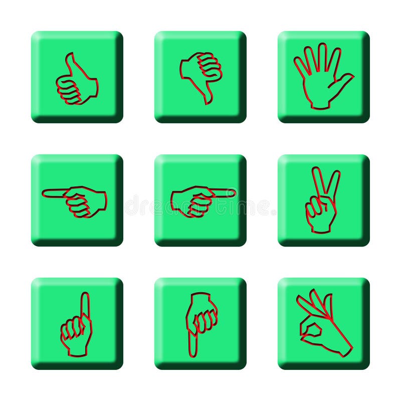 Simple Hand Signages Stock Illustrations – 7 Simple Hand Signages Stock ...