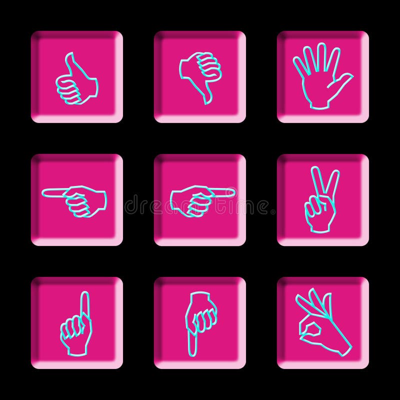 Simple Hand Signages Stock Image - Image: 11443181