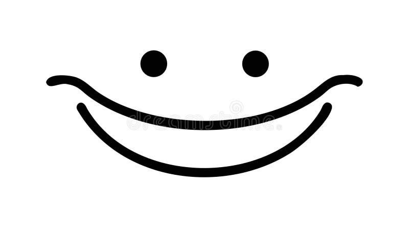 Simple Happy Smile Icon, Expresses Positive Emotion, Vector Design ...