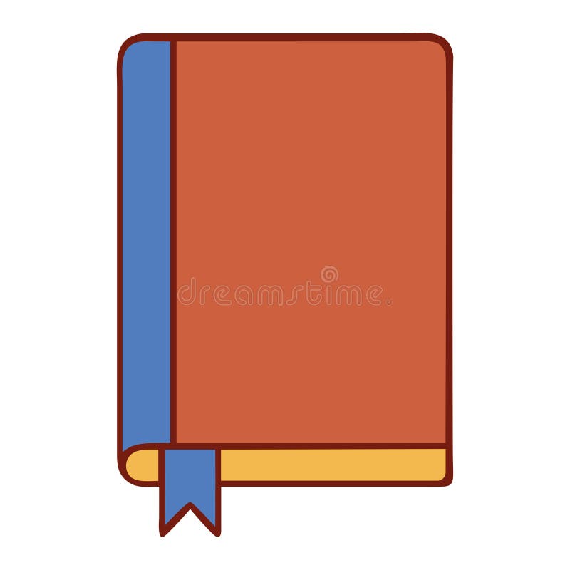 Simple Hardcover Book Icon stock illustration. Illustration of ...