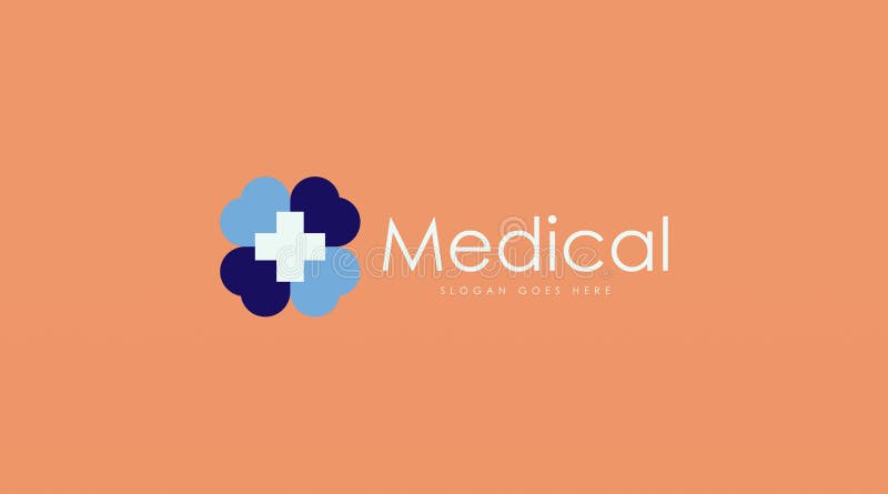 Simple Health Logo Template Vector Stock Illustration - Illustration of ...