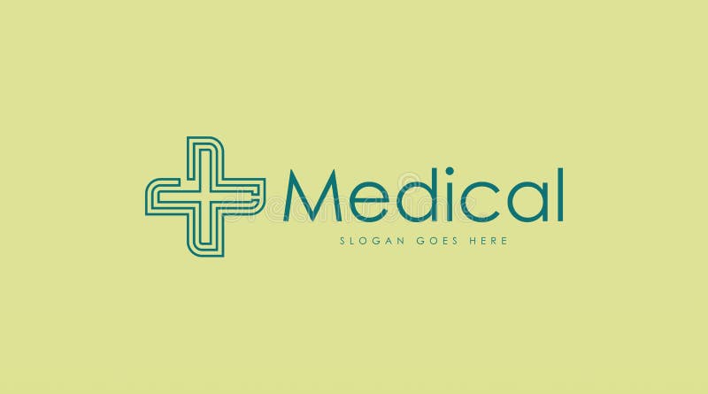 Simple Health Logo Template Vector Stock Illustration - Illustration of ...