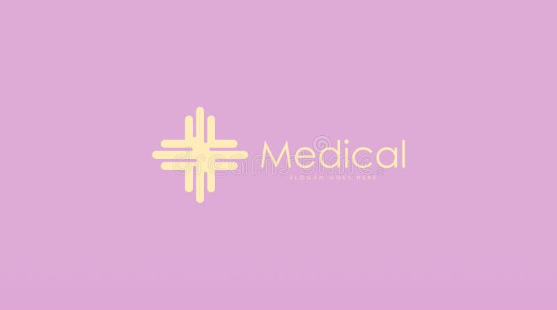 Simple Health Logo Template Vector Stock Illustration - Illustration of ...