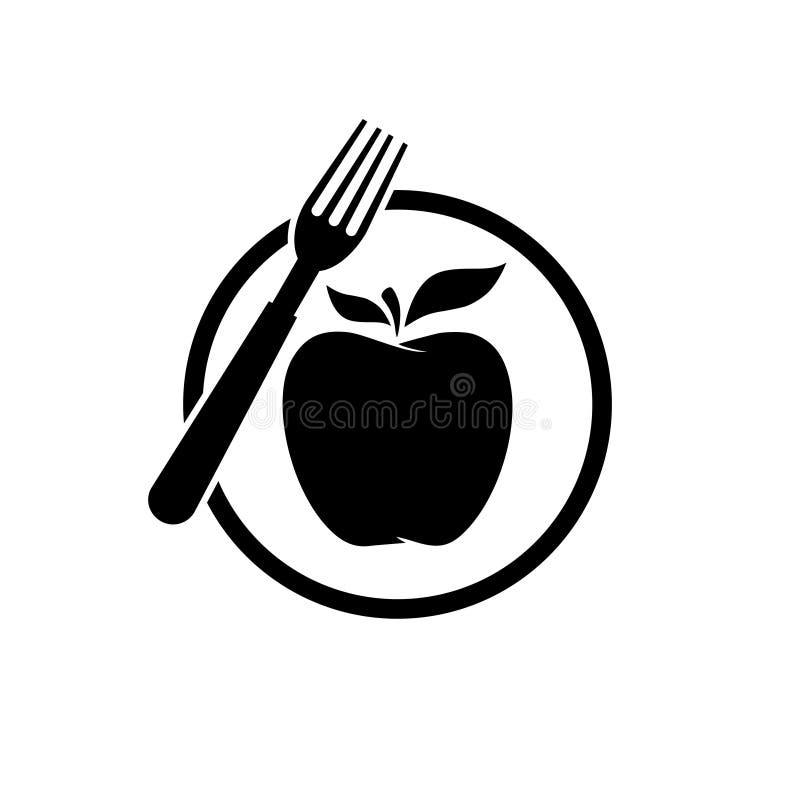 Simple Food Logo Creative Illustration Color Icon Stock Vector ...