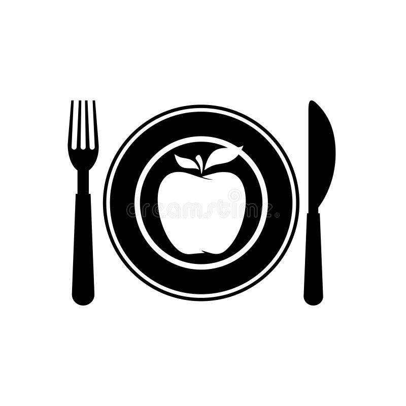Simple Food Logo Creative Illustration Color Icon Stock Vector ...