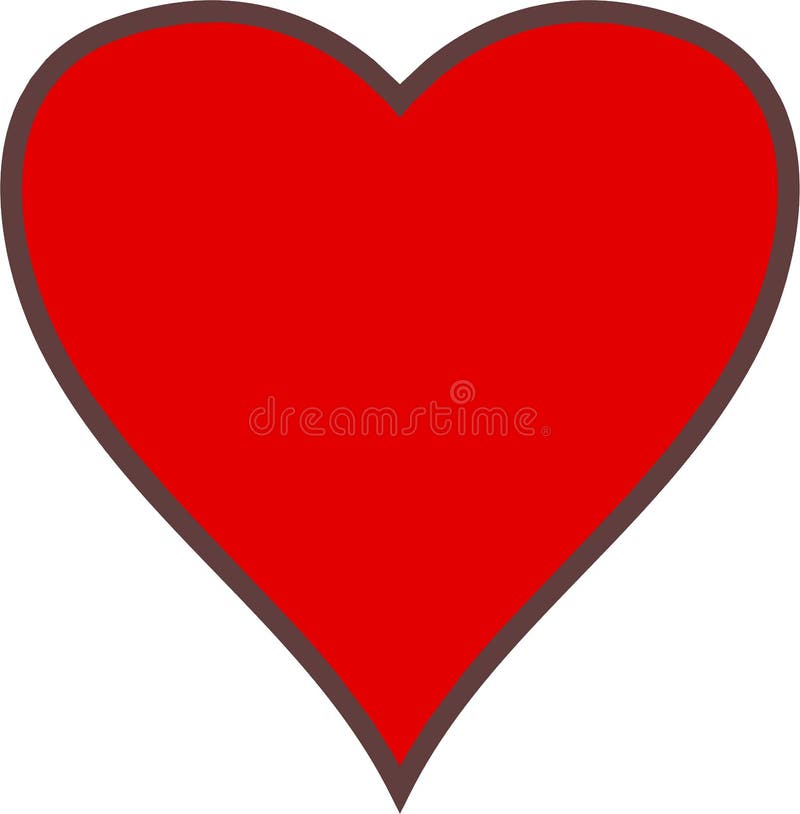 Simple heart stock illustration. Illustration of icon - 12633043