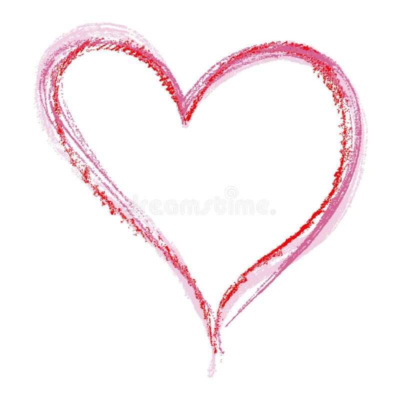 Simple Red Heart Logo Vector Design Or Sketch. Two Hearts Logo Design ...