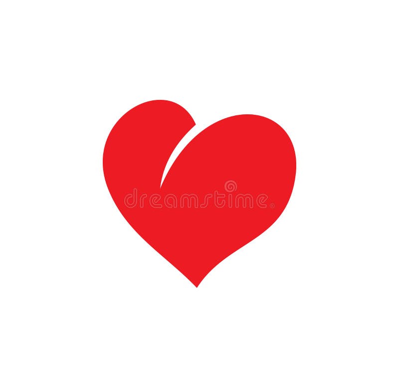 Simple heart icon stock vector. Illustration of icon - 218124429