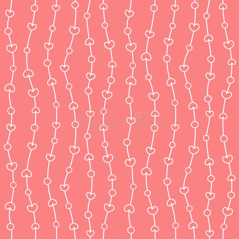 Simple Heart Seamless Pattern Stock Vector - Illustration of ...