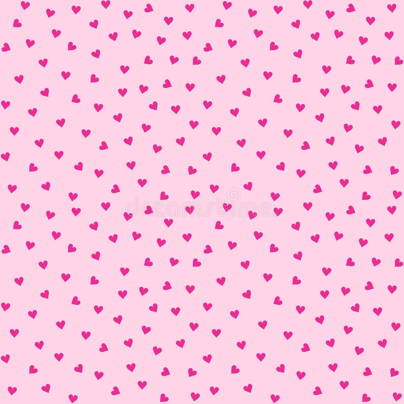 Simple Heart Shape Seamless Pattern in Diagonal Arrangement. Love and ...