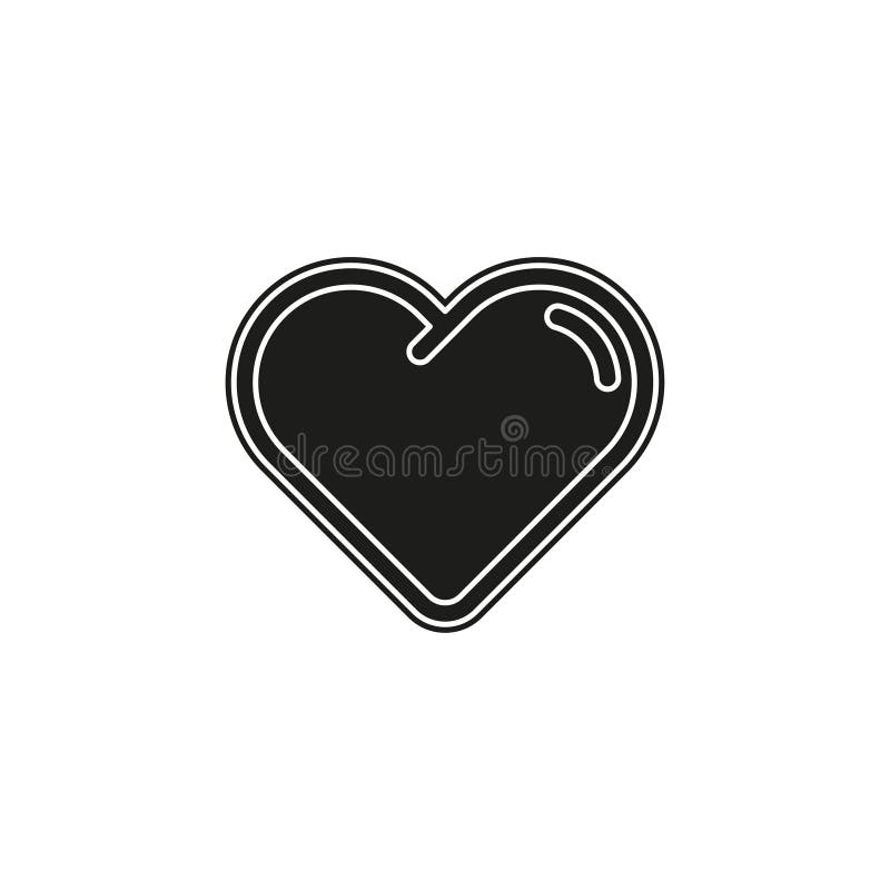 Simple Hearth Vector Icon stock illustration. Illustration of medical ...