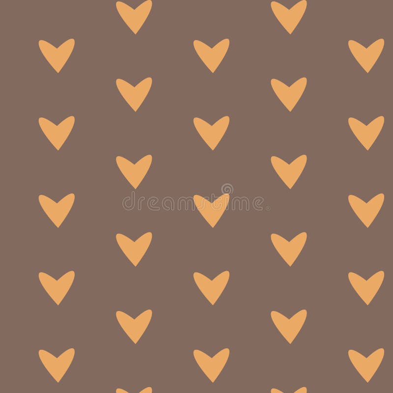 Simple Hearts Seamless Vector Pattern. Valentines Day Background Stock ...